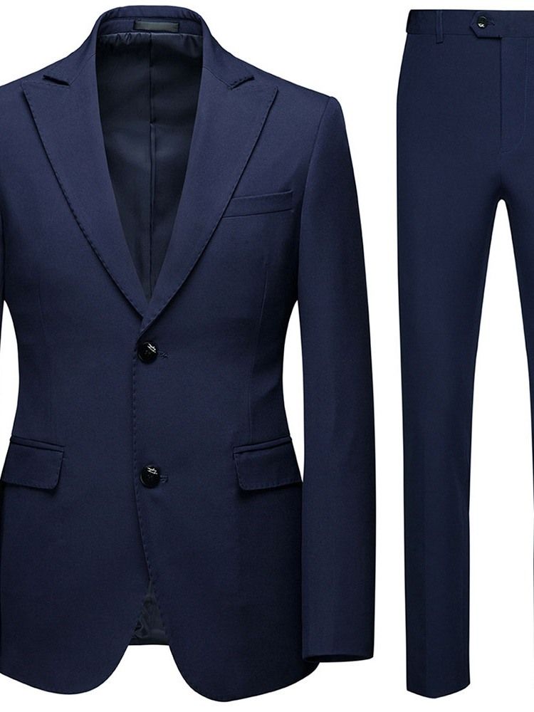 Terno Formal Masculino Liso Com Peito Único | bestcolorful.com