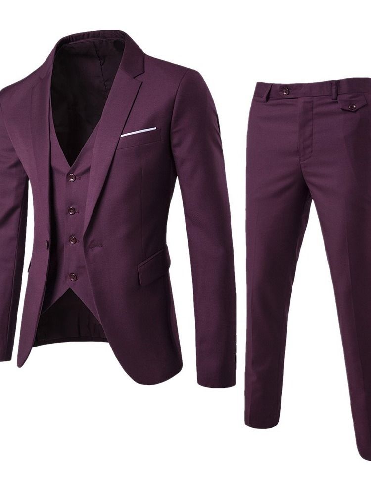 Colete Terno Masculino Simples Coreano | bestcolorful.com